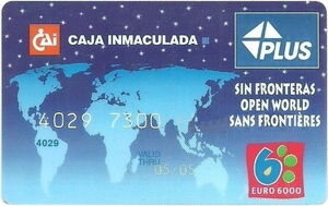 Bank Card: CAI - Plus (CAI - Caja de Ahorros de la Inmaculada, SpainCol ...