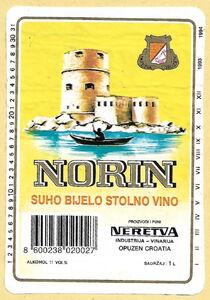 Drink Label: Norin (Neretva Industrija - Vinarija, CroatiaCol:HR-WINE ...