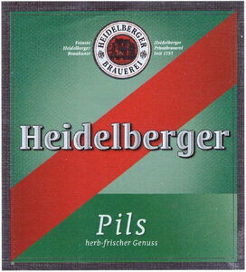 Drink Label: Heidelberger Pils (Schlossquellbrauerei Heidelberg ...