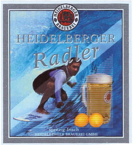 Drink Label: Heidelberger Radler (Schlossquellbrauerei Heidelberg ...
