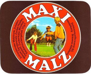 Drink Label: Maxi Malz (Schlossquellbrauerei Heidelberg, Germany ...