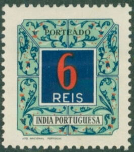 Stamp: Numerals (India, Portuguese(Postage due stamps (1952)) Mi:PT-IN ...