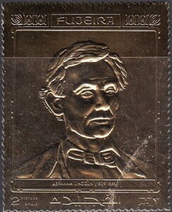 Stamp: Abraham Lincoln (1809-1865), 16Th President of the Usa (Fujairah ...