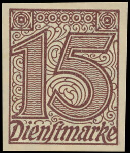 Stamp: Official Stamp (German Realm(Official Stamps) Mi:DR D25U,Sn:DE ...