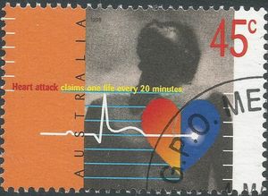 Stamp: Heart Disease (Australia(Heart Disease Awareness) Mi:AU 1719,Sn ...