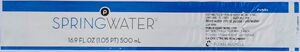 Drink Label: Springs Water (Publix Super Markets Inc., United States of ...