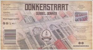 Drink Label: Donkerstraat Dubbel Donker (Brouwerij Nederland ...