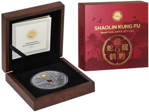 Coin: 10 Dollars (Martial Arts Styles - Shaolin Kung Fu) (Niue ...