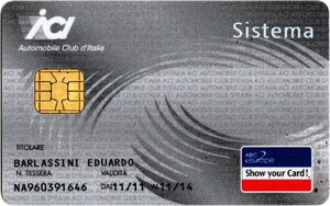 Functional Card: ACI-Sistema - Silver BAckground (Car Assistance and ...