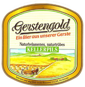 Drink Label: Gerstengold Kellerpils (Brauerei Cluss Heilbronn, Germany ...