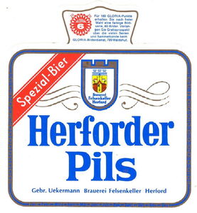 Drink Label: Herforder Pils (Herforder Brauerei GmbH & Co. KG, Germany, Federal RepublicCol:DE ...