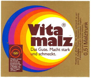 Drink Label: Vita Malz (Herforder Brauerei GmbH & Co. KG, Germany ...
