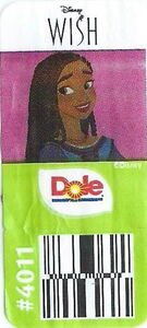 Fruit Sticker: Disney "Wish" Asha (Ecuador(Dole Disney 2023 Wish) Col ...