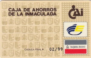 Bank Card: Cai (CAI - Caja de Ahorros de la Inmaculada, SpainCol:ES-T6 ...