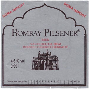 Drink Label: Bombay Pilsener (Unknown, Germany, Federal RepublicCol:DE ...