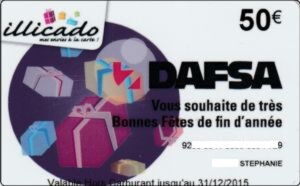 Gift Card: Dafsa (Illicado, France(Privees) Col:FR-Prive-012-050