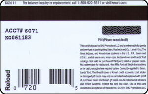 Gift Card: I Celebra (Kmart and Sears, United States of America(Kmart ...