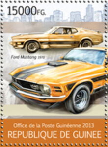 Stamp: Ford Mustang (Guinea(150th anniversary of the birth of Henry ...