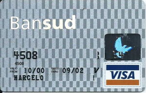 Bank Card: Bansud Visa (Banco Bansud/Banco Macro, ArgentinaCol:AR-VI-0208