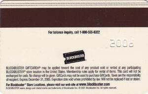 Gift Card: Blockbuster (Blockbuster, United States of America ...