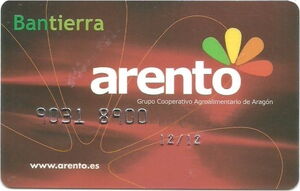Bank Card: Bartierra arento (Bantierra, SpainCol:ES-GM-0434