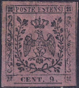Stamp: Eagle bihead (Modena(Newspaper Stamps) Mi:IT-MO ZI,Sn:IT-MO PR3 ...