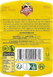Drink Label: Bourbon (Brasseries de Bourbon, ReunionCol:RE-BEER-000136
