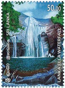 Stamp: Lanka Ella Waterfall (Sri Lanka(Waterfalls of Sri Lanka (2024 ...
