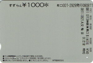 Transport Ticket: City Train - Shintetsu Railway - 6000 series EMU ...