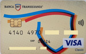 Bank Card: BT new sigla (Banca Transilvania, RomaniaCol:RO-VI-0229