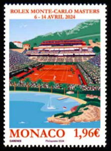 Stamp: 2024 Rolex Monte Carlo Masters Tennis (MonacoCol:MC 2024.02.05-03