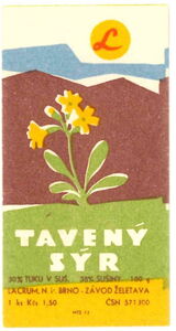 Food Label: Tavený sýr (Lacrum n. p., CzechoslovakiaCol:CS-CHE-02009