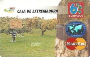 Bank Card: Caja de Extremadura (Caja de Extremadura, SpainCol:ES-MC-0206