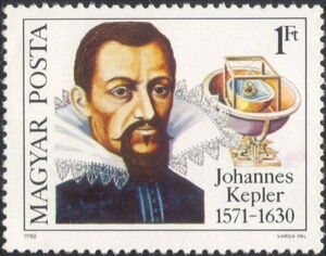 Stamp: Johannes Kepler (1571-1630) (Hungary(350th Death Anniversary of ...