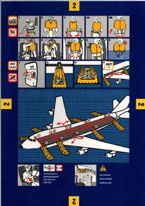 Safety Card: B747-400 (South African Airways - SAA/SAL, South AfricaCol ...