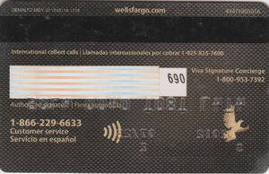 Bank Card: Wells Fargo (Wells Fargo, United States of AmericaCol:US-MC-0648
