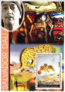 Stamp: Paintings by Salvador Dali (Somalia: Illegal Stamps(Paintings ...