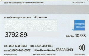 Bank Card: American Express - Hilton Honors 08.23 (American Express ...