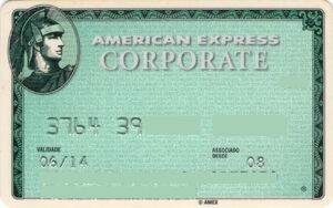 Bank Card: American Express Corporate Brazil 12.10 (Banco Bankpar S.A ...