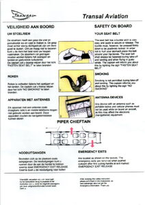 Safety Card: Piper Chieftrain (Transal Aviation, NetherlandsCol:TAV-NL-0001