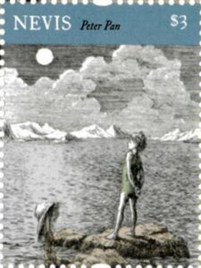 Stamp: Illustrations from the book "Peter Pan" (Nevis(75th Anniversary ...