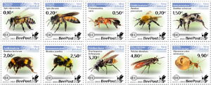 Stamp: Insects (Estonia: Cinderella Stamps(Honey Insects) Col:EE-BP 2022-01