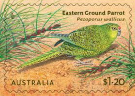Stamp: Eastern Ground Parrot (Pezoporus wallicus) (Australia(Ground ...