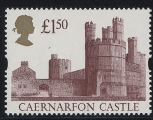 Stamp: Caernarfon Castle (United Kingdom of Great Britain & Northern ...
