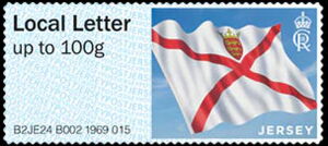 Stamp: Flag of Jersey (JerseyYt:JE D83,Sg:JE FSJ80,Col:JE 2024.02.14-01 📮