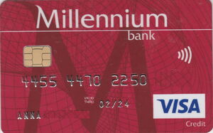 Bank Card: Millenium Bank (Millennium Bank, PolandCol:PL-VI-0096.04
