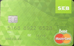 Bankkarte: Debit card (SEB Bank, LitauenCol:LT-MC-0027