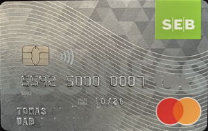 Bank Card: SEB bank business card (SEB Bank, LithuaniaCol:LT-MC-0031