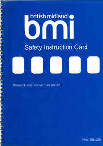 Safety Card: Safety Instruction Card (BMI British Midland, United ...