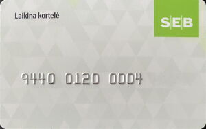 Bank Card: SEB bank (SEB Bank, LithuaniaCol:LT-VI-0027